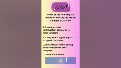 Which Of The Following Is A Limitation Of Using The Jsr223 Sampler In