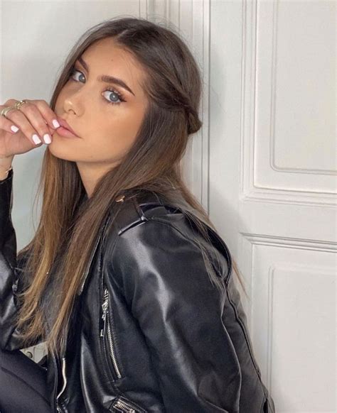 640 Girl In Leather🖤🐈‍⬛ Ideas In 2025 Leather Jacket Girl Leather