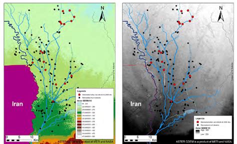 Wizualizacja Digital Elevation Model Aster Gdem V2 A Stopniowanie Download Scientific