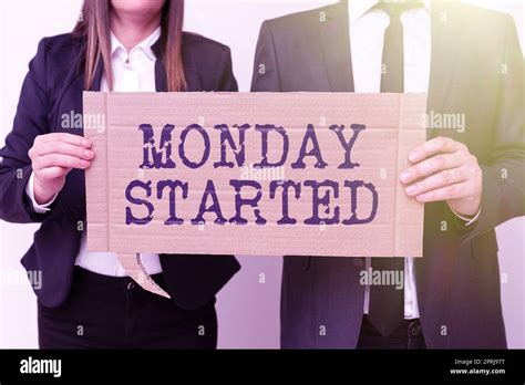 Conceptual Caption Monday Startedgetting Ready For New Week Rest Is