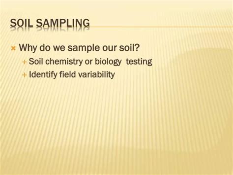 PPT Soil Sampling PowerPoint Presentation Free Download ID