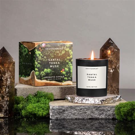 8oz Santal Tonka Musk Candle With Lid And Box Inspired By Le Labo