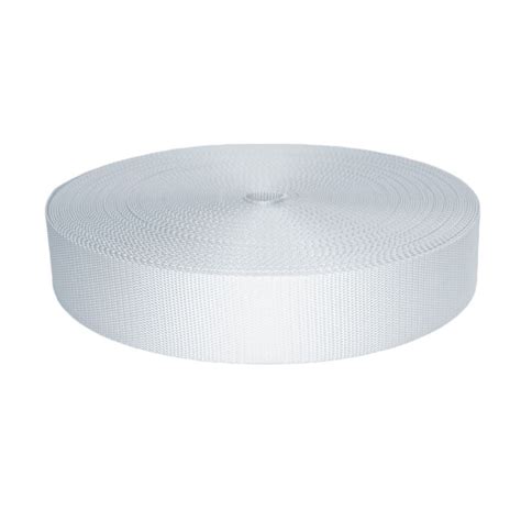 2 Inch Utility Polyester Webbing White Strapworks