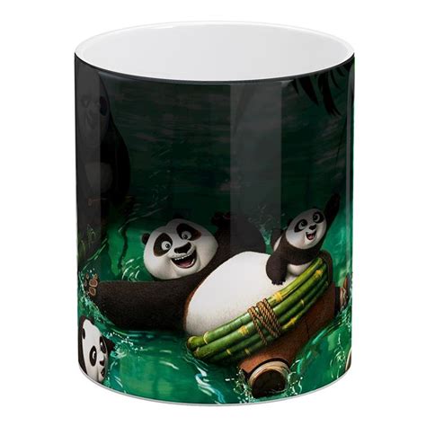 قیمت و خرید ماگ حرارتی آبنبات رنگی طرح پاندای کونگ فو کار کد Arm0274