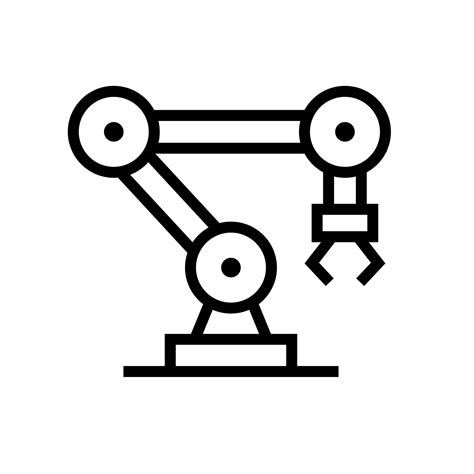 Simple Robot Arm Icon Automation Of Line Work Manufacturing 44013621 Vector Art At Vecteezy