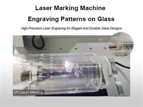 Laser Marking Machine Engraving Patterns On Glass