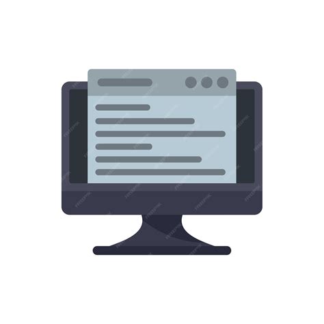 premium vector testing web page icon flat illustration of testing web