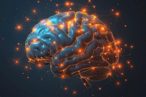 Premium Photo A Human Brain With Interconnected Circuits And Glowing