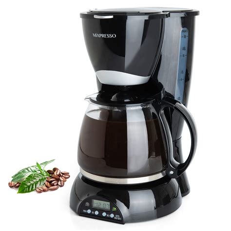 Mixpresso 8 Cup Drip Coffee Maker Programmable Coffee Pot Machine