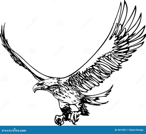 Flying Eagle Stock Illustration Illustration Of Tribal 441438