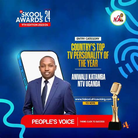 Country S Top Tv Personality Of The Year Aniwalu Katamba Ntv Uganda