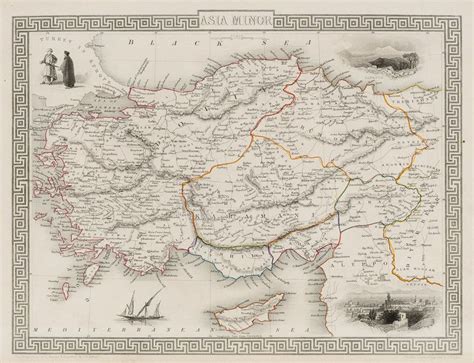 Asia Minor Turkey Anatolia With The North Of Syria And Armenia And