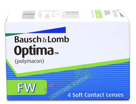Линзы Optima FW (4 шт) купить в интернет магазине 'Линзы Ру'