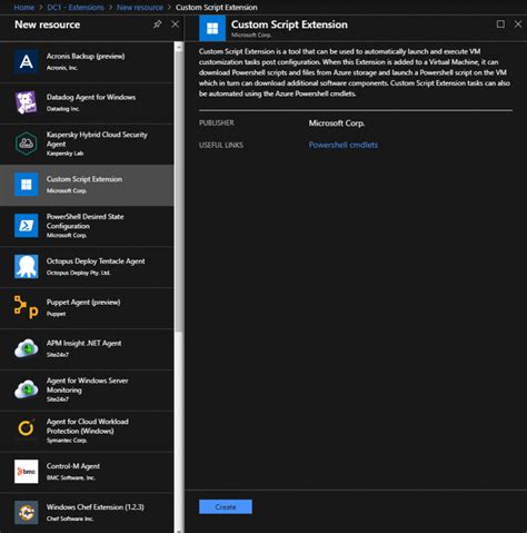 Azure VM Extensions