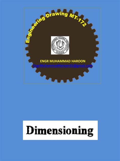 6 Dimensioning Lecture 6 Pdf