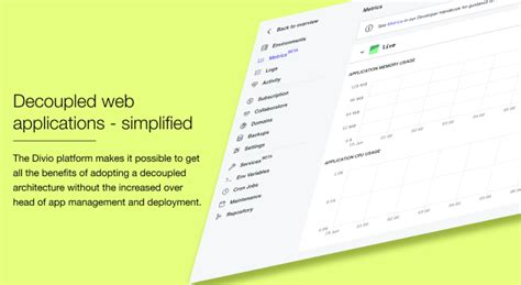 building and running a decoupled web app on divio divio