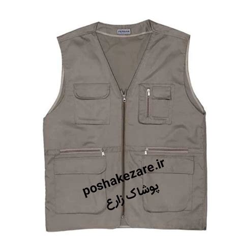 خرید و قیمت جلیقه خبرنگاری طوسی از غرفه پوشاک زارع