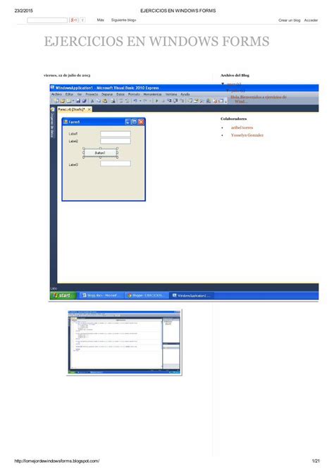 PDF Ejercicios En Windows Forms DOKUMEN TIPS