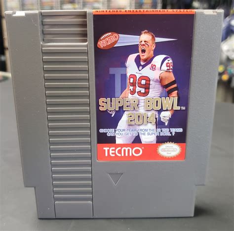 8 Bit Nintendo Tecmo Super Bowl 2014 New Nes Cartridge Free Shipping Etsy