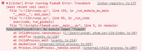 Python Trouble With Flake8 And Atom Stack Overflow