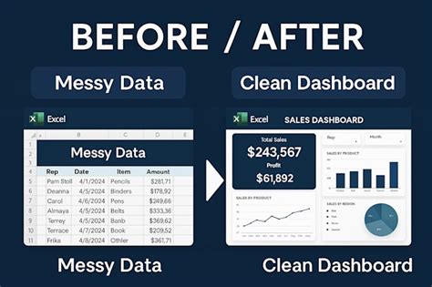 create an interactive excel dashboard with kpis charts and automation