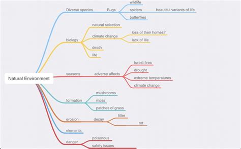Natural Environment Mind Map