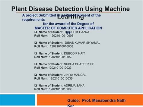 Plant Disease Detection Using Machine Learning Algorithm 1pptx