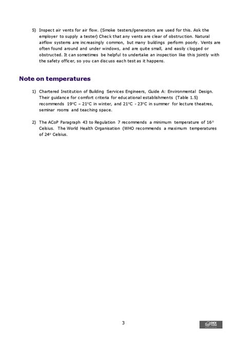 Example Of A Temperature And Ventilation Checklist In Word And Pdf