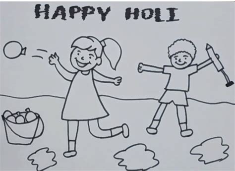 Best 12 Holi Drawing Holi Special Drawing Easy Steps Happy Holi Drawing Holi Festival