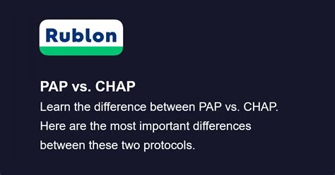 Pap Vs Chap Whats The Difference Rublon