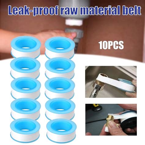 롤 조인트 배관 피팅 스레드 씰 테이프 Ptfe 수도관 배관 전용 덕트 방수 씰링 테이프 실러 5 개 10 개 생활용품 보수용품