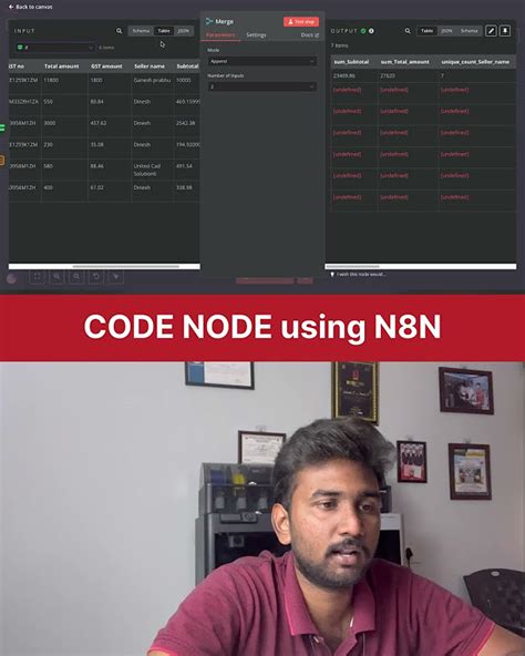 Code Node For N8n Ai Aitamil N8n N8nworkflow Aiagent Tamiltech Youtube
