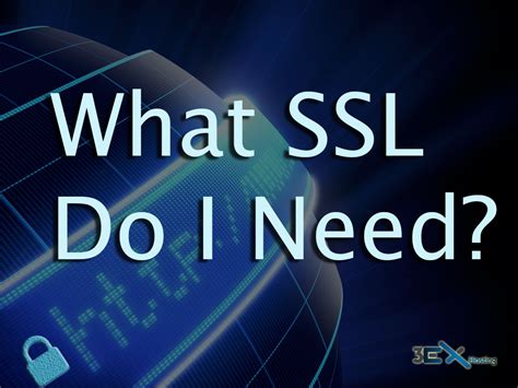What SSL Do I Need 3EX Hosting