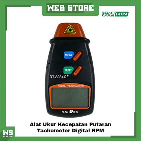 Jual Alat Pengukur Kecepatan Putaran Lcd Digital Rpm Tachometer Sojipro Shopee Indonesia