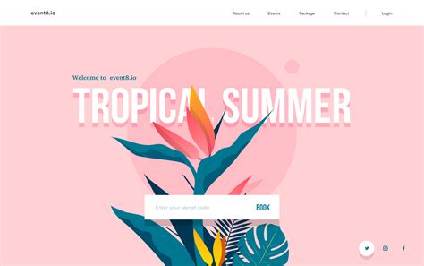 Event Website Header By Divan Raj On Dribbble