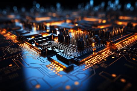 Premium Ai Image Central Computer Processors Cpu Concept Motherboard Digital Chip Technology