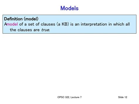 Propositional Definite Clause Logic Syntax Semantics Randr And Proofs