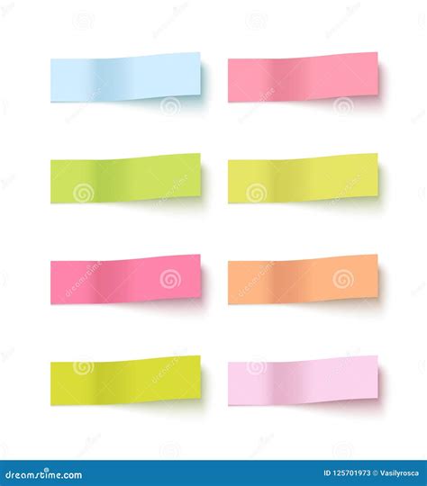 Note Sticky Sticker Isolated Adhesive Office Paper Tape Vector