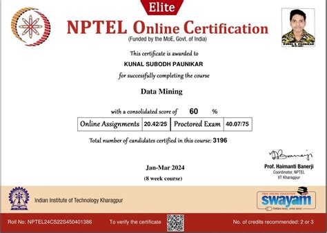 Kunal Paunikar On Linkedin Nptel Certification Continuouslearning