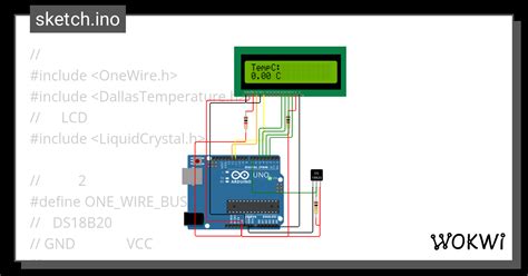 温度传感器 Wokwi Esp32 Stm32 Arduino Simulator
