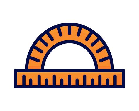 Geometry Protractor Icon 10966669 Vector Art At Vecteezy