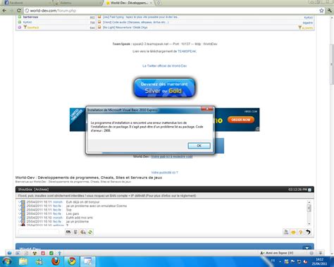 Probléme Visual Basic Installation