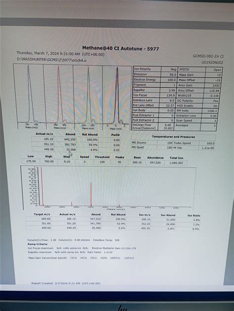 Pci Tune Ok But Nci Tune Not Completing Forum Gc Ms Agilent