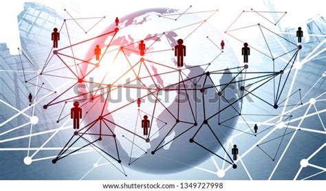 Global Connectivity Concept Worldwide Communication Network Stock Illustration 1349727998