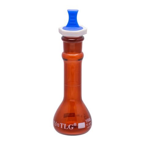 Buy Online Volumetric Flask Low Actinic Amber 15ml Wide Mouth