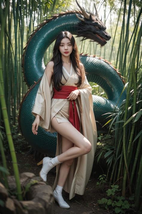 Tải Download hình nền Hot Girl và con Rồng cực chất miễn phí