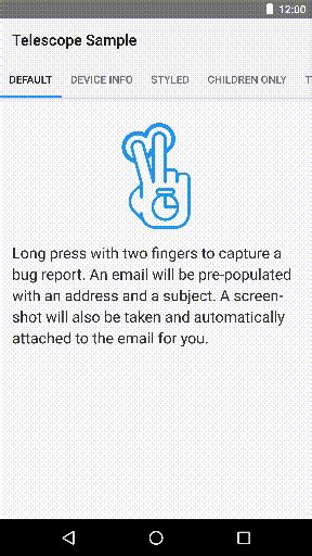 Telescope 通过手势截图以特定主题发送到特定邮箱地址报告 Bug Codekk Androidopen Source Website