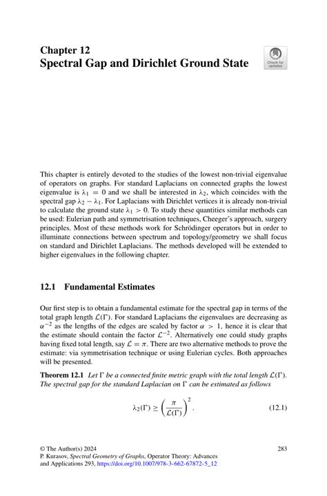 Pdf Spectral Gap And Dirichlet Ground State