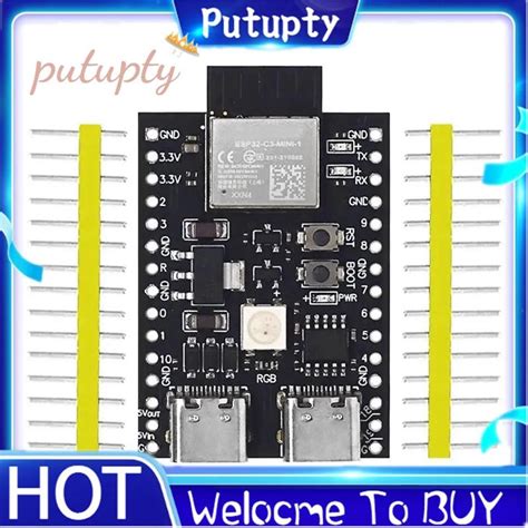 Esp32 C3 บอร์ดพัฒนา Dual Type C Wifi บลูทูธ Ble50 Devkitm 1 Core Board