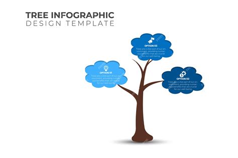 Premium Vector Infographic Design With Abstract Tree Vector Illustration